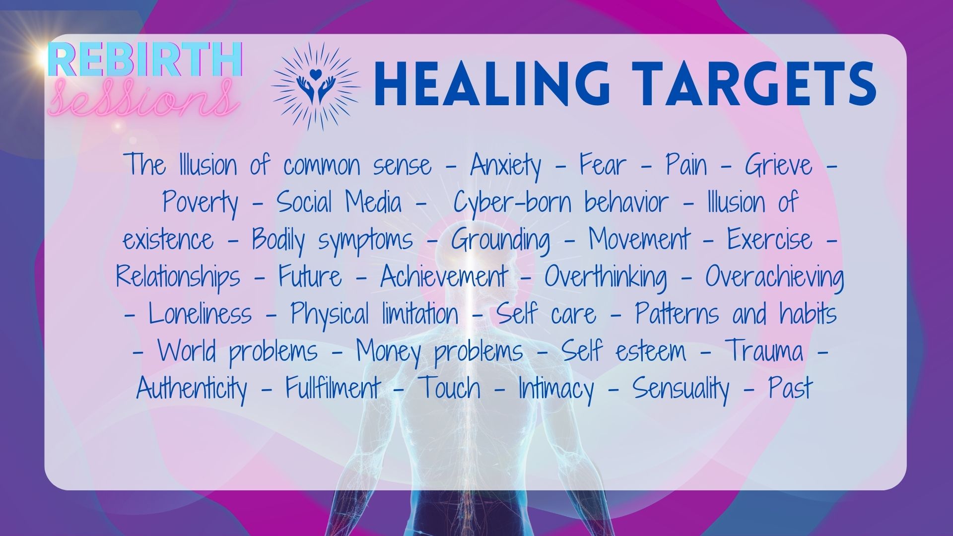 Rebirth Sessions: Healing Targets – Inner Work Inspiration Hub